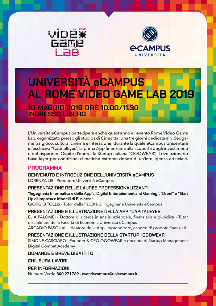 L'Università eCampus al Rome Video Game Lab - Blog Università eCampus