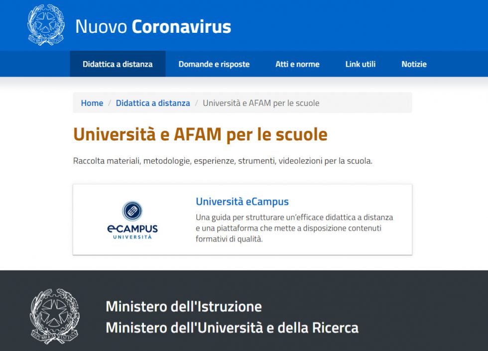 OFFERTA FORMATIVA - Blog Università eCampus